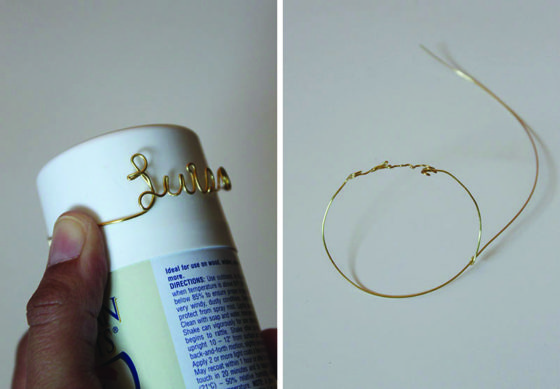 DIY Wire Name Bracelet - Why Don't You Make Me?
