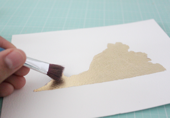 DIY Gold Foil State Print - Why Don't You Make Me?