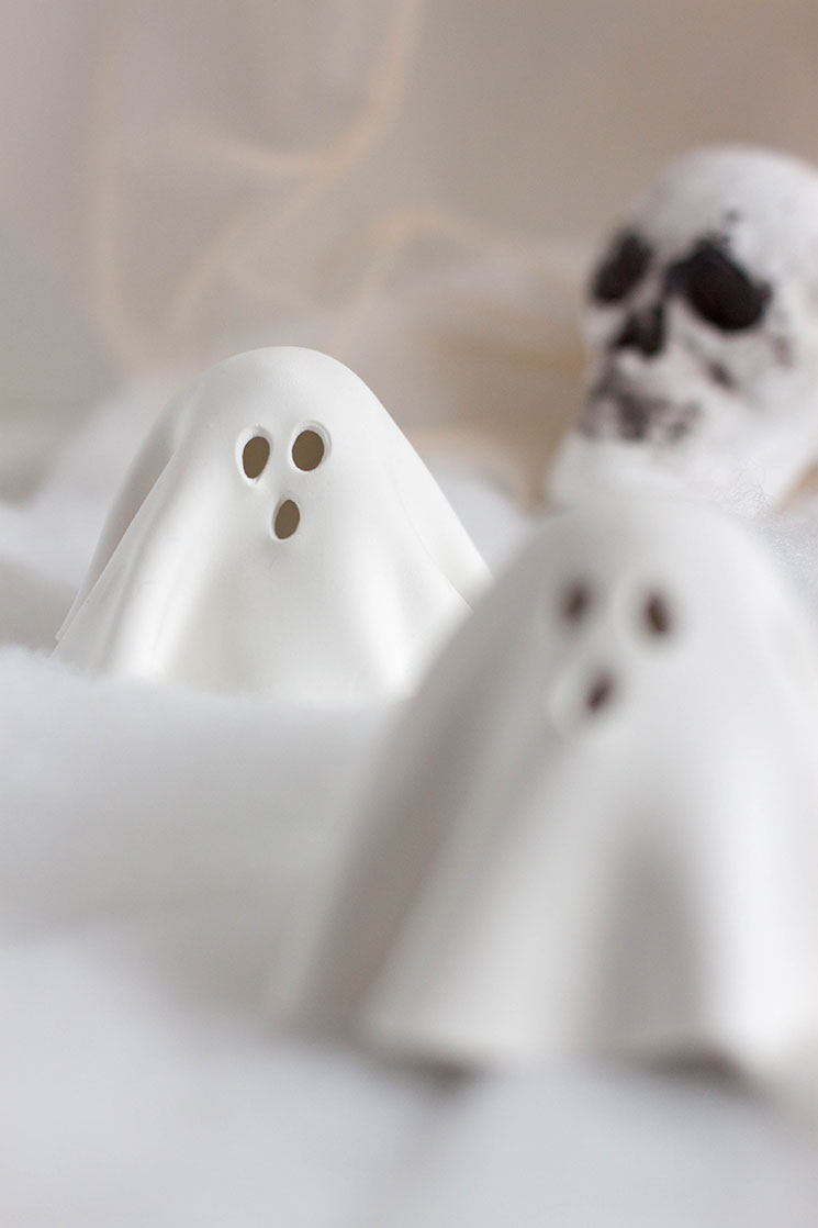 DIY CLAY GHOSTS FOR HALLOWEEN - Why Don't You Make Me?